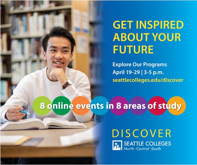 Eight online events April 19-29 at South Seattle College might inspire ...